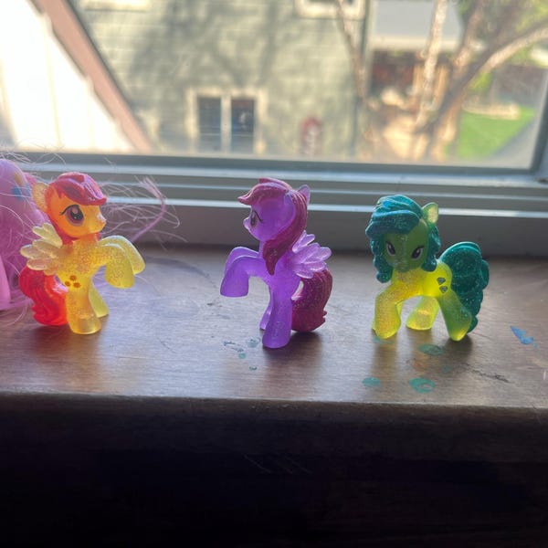 My Little Pony Figures. Rare. Lots of Ponies! MLP Mini Figures and Cake ...