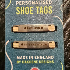 Personalised Metal Shoe Tags - Etsy
