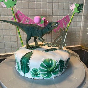 T-rex Juvenile Dinosaur Party Animal Cake Topper Keepsake - Etsy UK