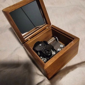 Black Vintage Cover Rectangle Music Box 70 SONGS TUNE - Etsy