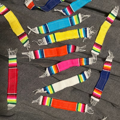 Pack of 6 Mini Mexican Sarape Serape Party Favor Ribbon Fabric - Etsy