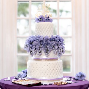 Faux Dusty Blue Purple Wedding Bouquet Real Touch Tiger - Etsy