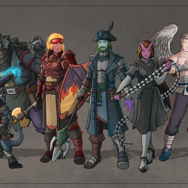 Custom Character Art - Full Color - Dnd, Fantasy, RPG - Etsy