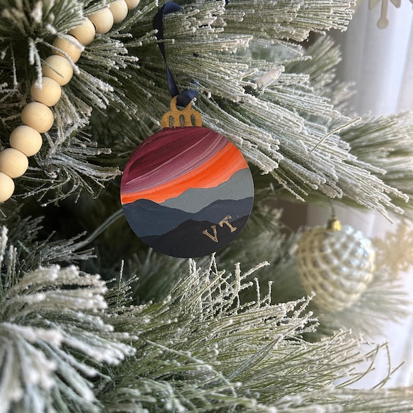 The Skinny Sunset Blue Ridge Mountain Wall Art Home Decor Decor Blue ...