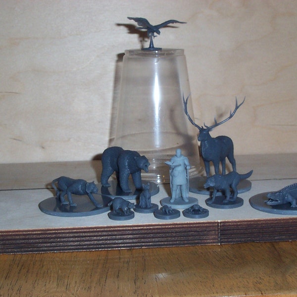 Beast Druid Dnd Minis (set of 10) Druid Wild Shape Dnd Minis, Ranger ...