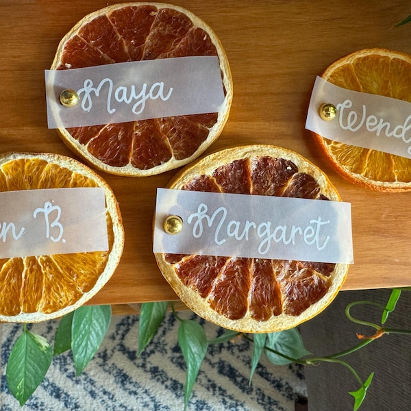 CUSTOM Hand Lettered Citrus Table Numbers Gold, Boho Wedding, Baby ...