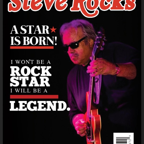 Rock Star Magazine Theme Birthday Poster, Boy Birthday, Rockstar, Baby ...