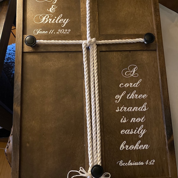 Trinity Braid - Cord of Three Strands Unity Ceremony Wedding Decor ...