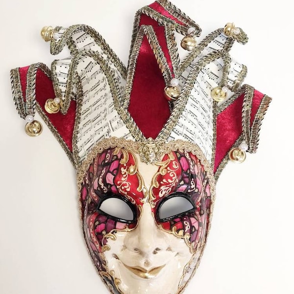 Hand Painted Venetian Casanova Mask Carnival Mask With Pirate Hat ...