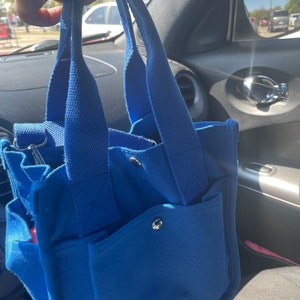 Multi Pocket 3D Canvas Crossbody Tote Bagmessenger Bagcanvas - Etsy