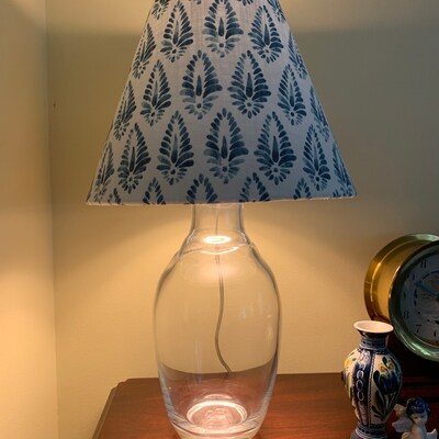 Blue Drum Lampshade-patterned Lamp Shade Lampshade-custom Made-to-order ...