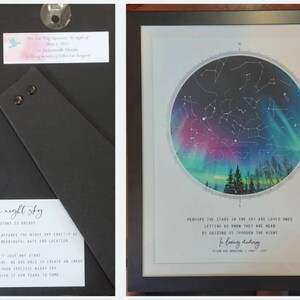 In Loving Memory Memorial Star Map Sympathy Gifts Celebration of Life ...