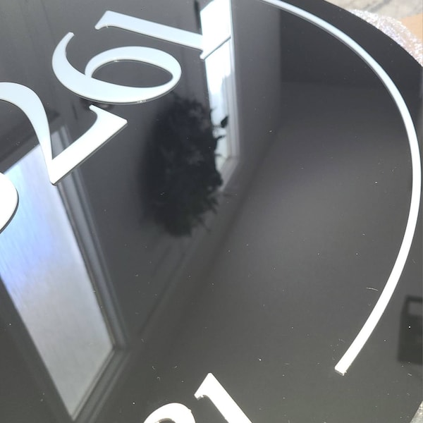 Black Acrylic Sign, Custom Logo Sign, Round Acrylic Logo Sign, Business ...