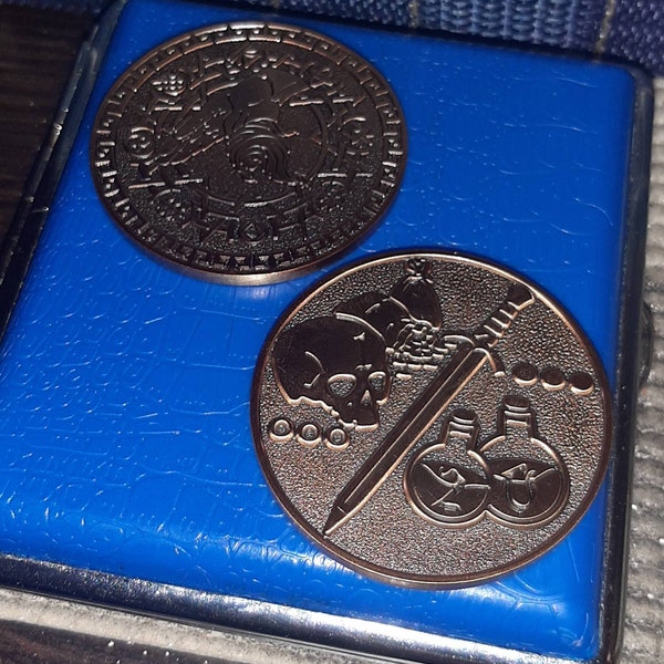 DND SORCERER COIN, Large Dungeons and Dragons Charachter Coin D20 Rpg ...