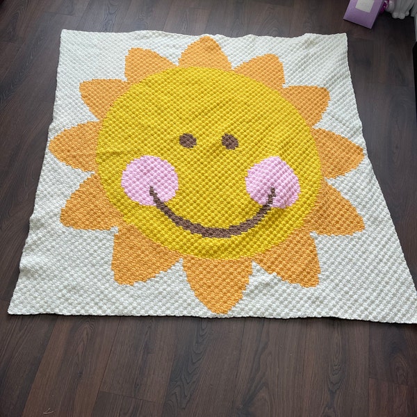Warm Sunshine Crochet Graph (c2c, Mini C2c, Sc, Hdc, Dc, Tss), Cross ...