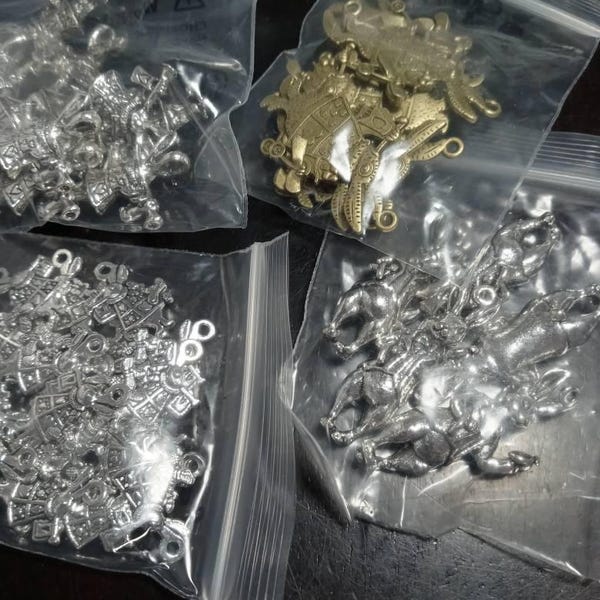 Mix 100PCS Silver Charms Jewelry Making Marine Life Charms Pendant for ...