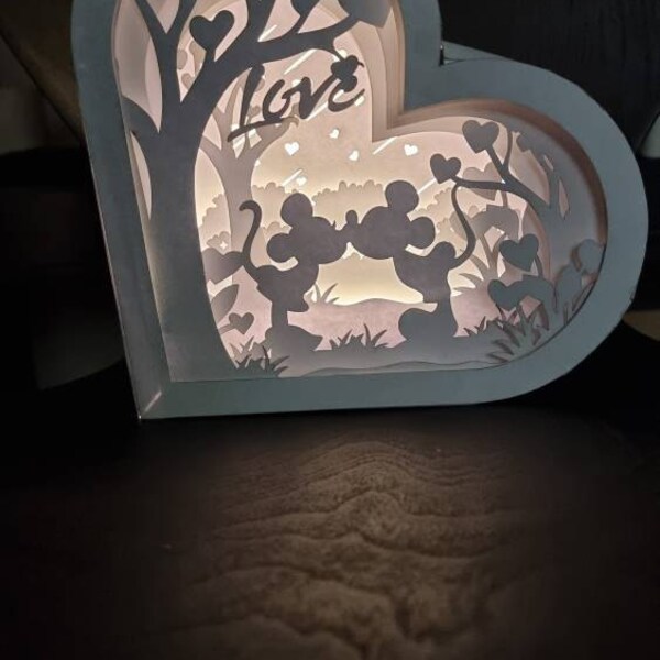 Sunflower Heart Lanterns Shadow Box SVG for Cricut Projects Diy Mothers ...