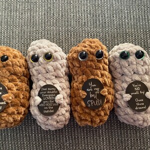 Native Potato Tags/potato Pun Patches/set of 8/ready to Ship/crochet ...