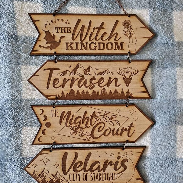 Fantasy Bookshelf Sign, Bookshelf Genre Hangers, Bookshelf Fantasy Sign ...