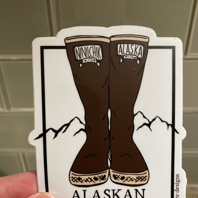 Alaska Wave Sticker - Etsy