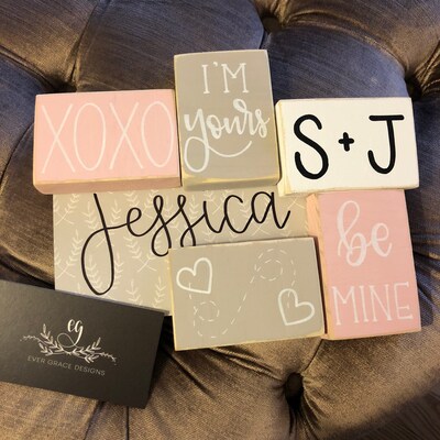 One Little Word Custom Hand-lettered Wood Sign Shelf Sitter Word for ...