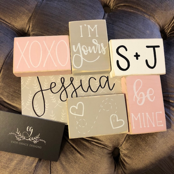 One Little Word - Custom Hand-lettered Wood Sign - Shelf Sitter - Word ...