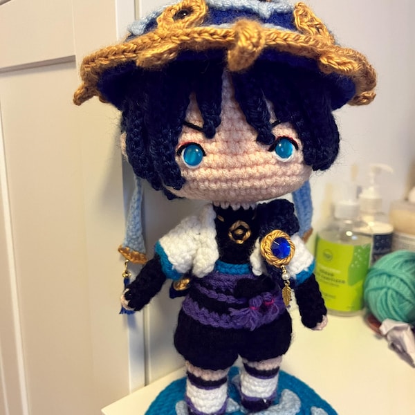 Crochet PDF Pattern: raiden Shogun Chibi Amigurumi english, Spanish and ...