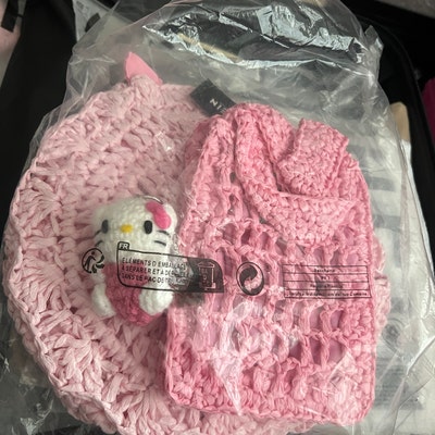 Crochet Sanrio Character Keychains Cute Hello Kitty Cinnamoroll ...