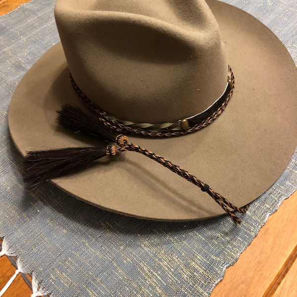Horsehair Hat String, Cowboy Hat Stampede String, Chin Strap, Double ...