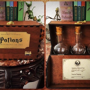 Magic Potion Box for Witches and Wizards, Contains Potion Bottles and ...