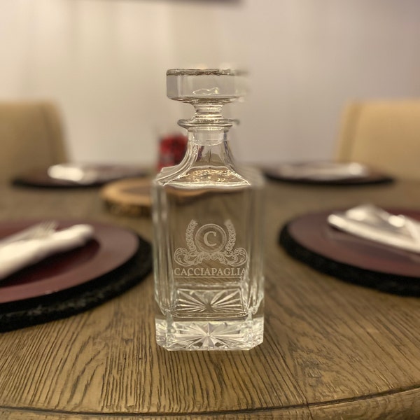 Engraved Decanter Set, Personalized Decanter Set, Custom Decanter ...