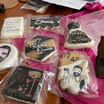 Drake/rapper Inspired Decorated Sugar Cookies - Etsy