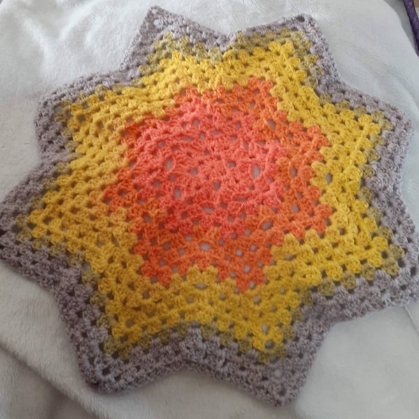 Granny Star Blanket Beginners Crochet - Etsy