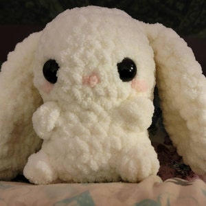 Bunny Rabbit Peaceful Plushies Crochet Pdf Crochet Pattern Amigurumi ...