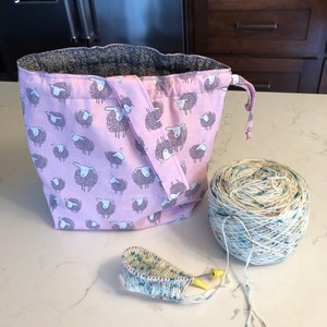 Small Knitting Project Bag - Etsy
