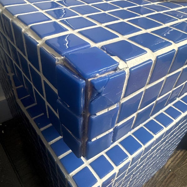 Tile Shelf, Handmade Tile Cube, Designer Furniture, Coffee Table - Etsy