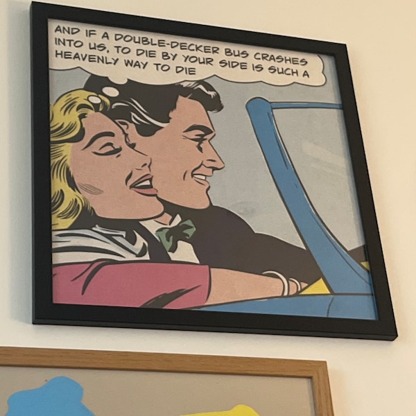 The Smiths Inspired Comic Book Art Print Roy Lichtenstein, Andy Warhol ...