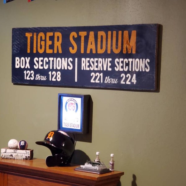 Tiger Stadium Sign - Etsy