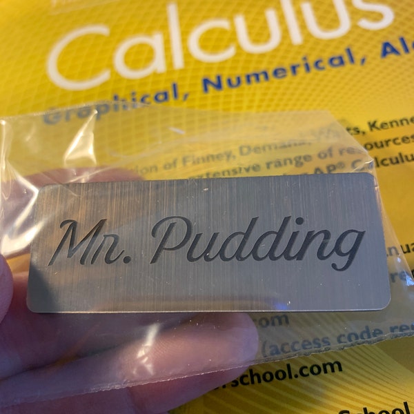 Personalized Plastic Name Badge With Pin or Magnet Attachment - Custom ...