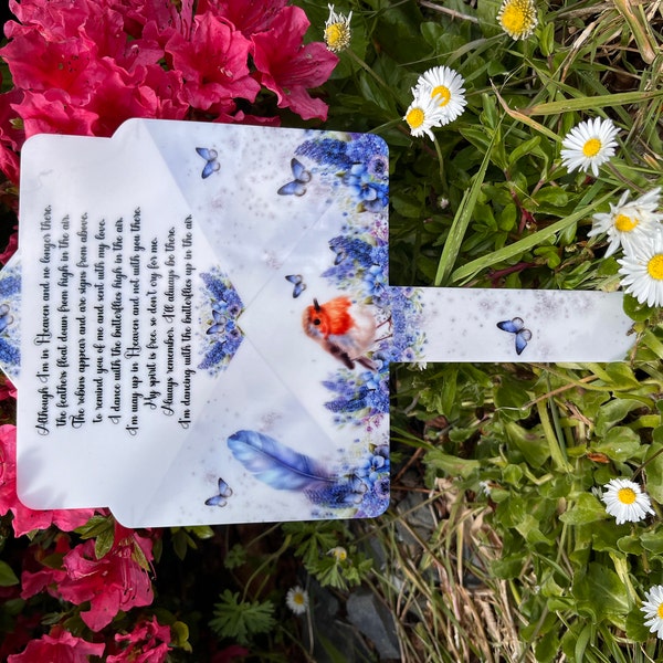 Heart Grave Marker Robin Memorial Poem Design Digital Download, Robin ...