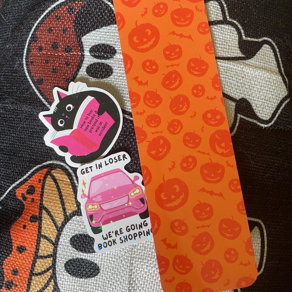 Halloween Bookmark Set – Fall Bookmarks, Cute Spooky Ghosts, Pumpkins ...