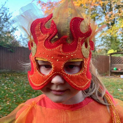 Fire Mask PDF Pattern - Etsy