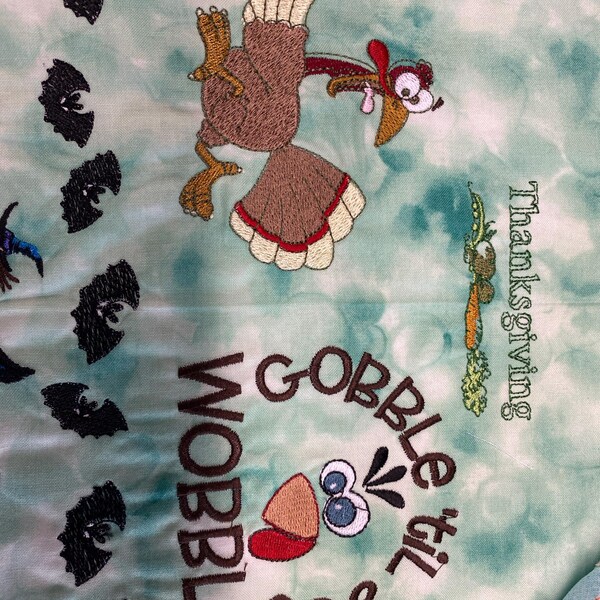Running Turkey Machine Embroidery Design Thanksgiving Day - Etsy