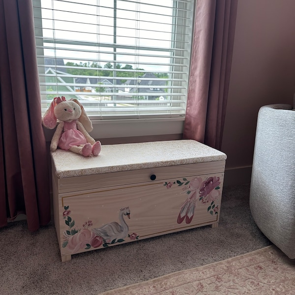 Toy Box NEW HINGES Toy Chest Toy Bin Kids Toy Chest Wood Toy Box ...