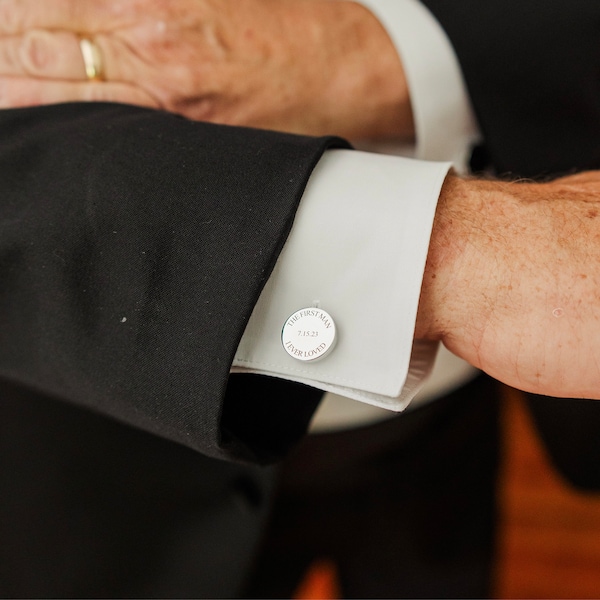 Father of the Bride | Cufflinks for Dad | Personalized Cuff Links ...