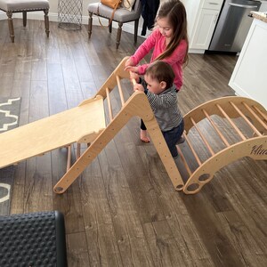 Set of 3 Items: Foldable Triangle Arch Ramp With Slide | Etsy