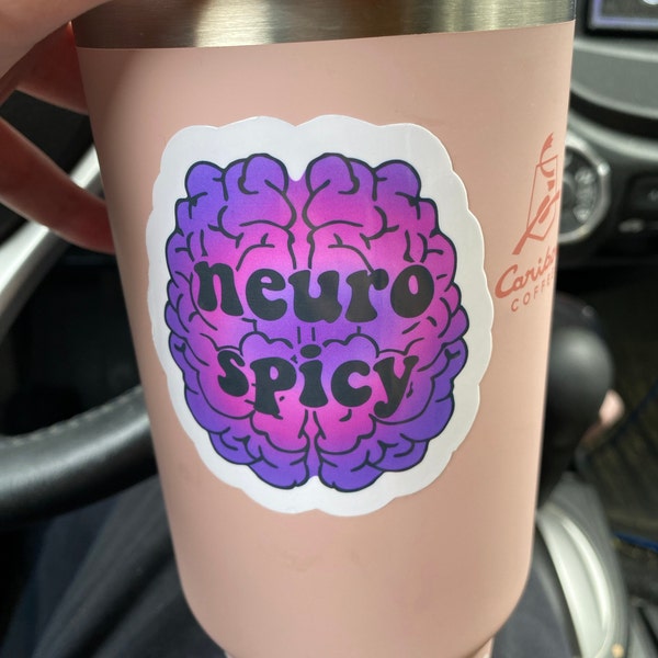 Adhd Sticker Neurodivergent Brain Neuro Spicy Cute Planner Journal ...