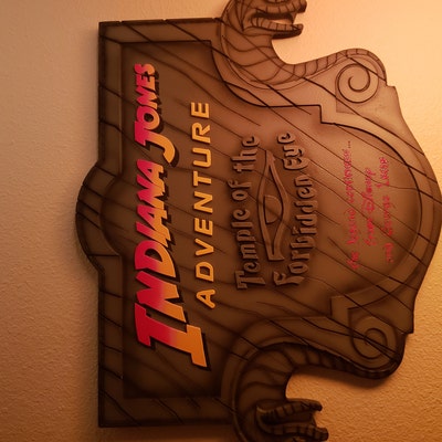 Indiana Jones Ride Inspired Replica Sign. Made to Order. - Etsy