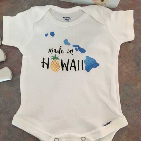 Hawaii Onesie®, Baby Shower Gift, Hawaii Baby, Pregnancy Reveal, Aloha ...