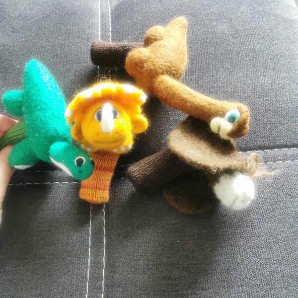 The Jungle Book Set of Finger Wool Puppets - Etsy